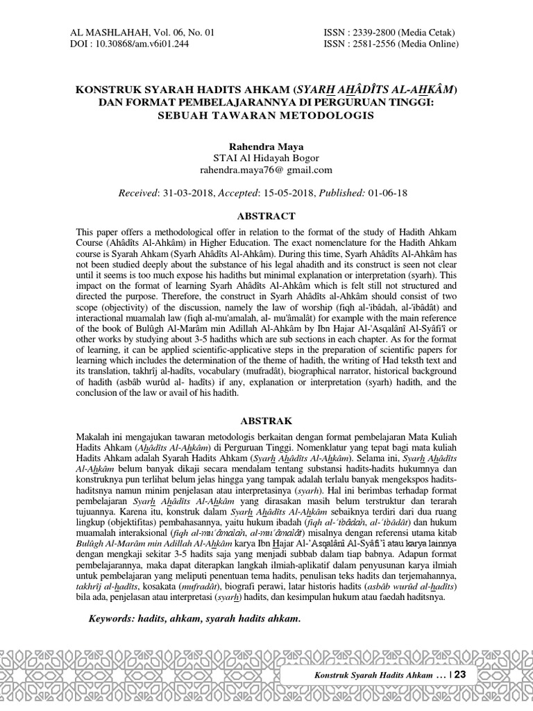 Konstruk Syarah Hadits Ahkam Syarh Ahadits Al-Ahka | PDF | Husayn Ibn Ali | Hadith