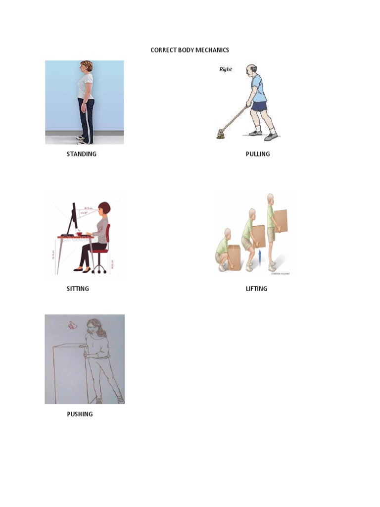 Body Mechanics for Safe Lifting | PDF