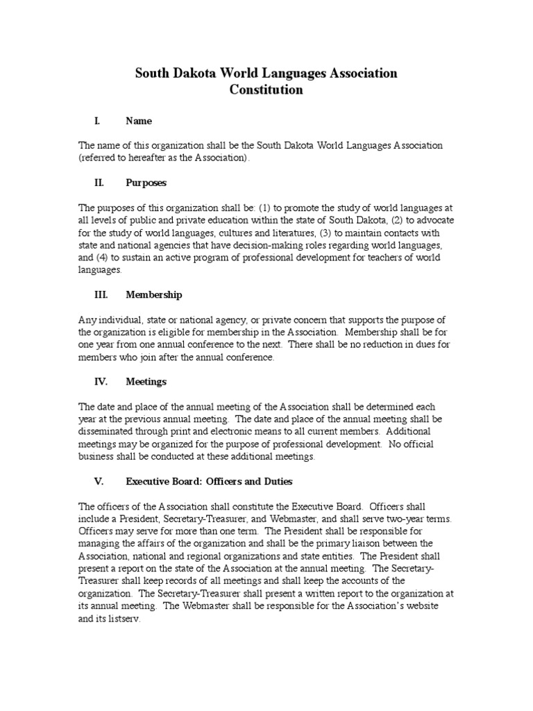 Constitution | PDF | Board Of Directors | Constitutional Amendment