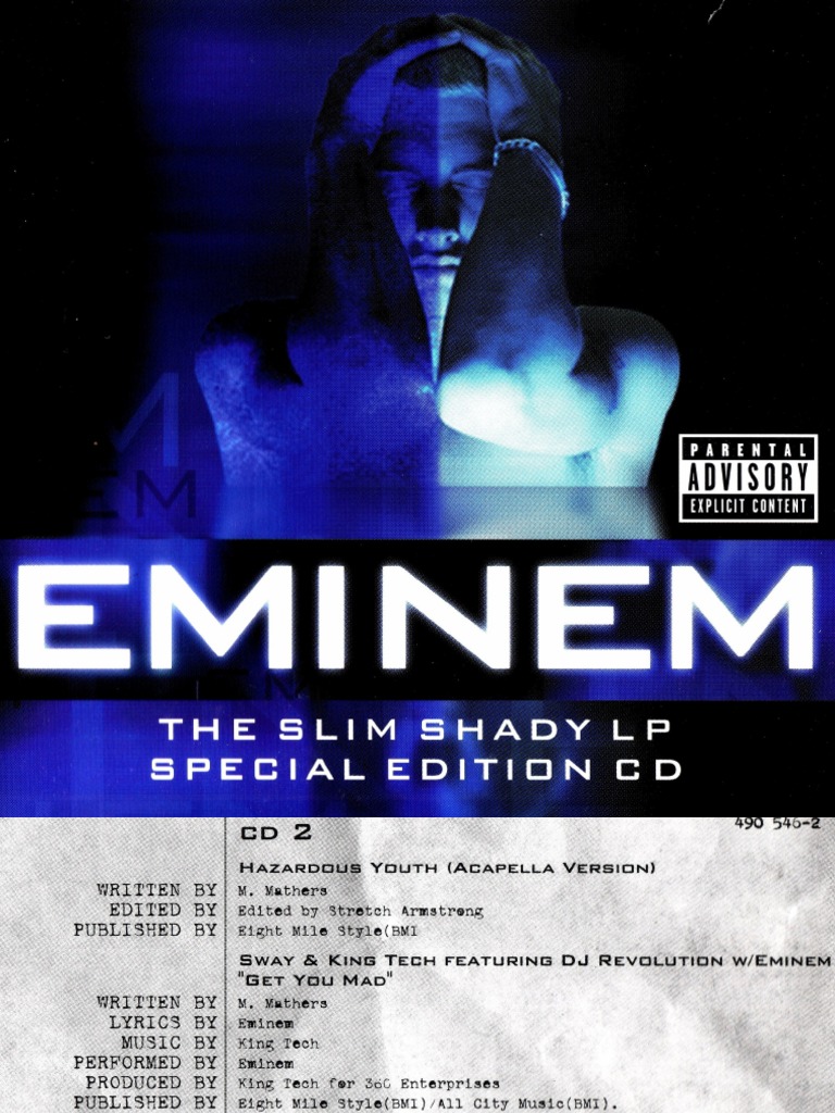 The Slim Shady Lp Booklet