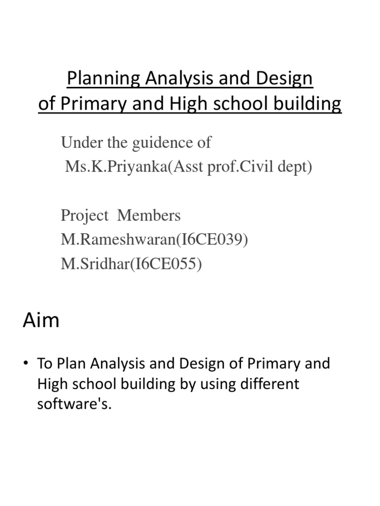Planning Analysis and Design | PDF
