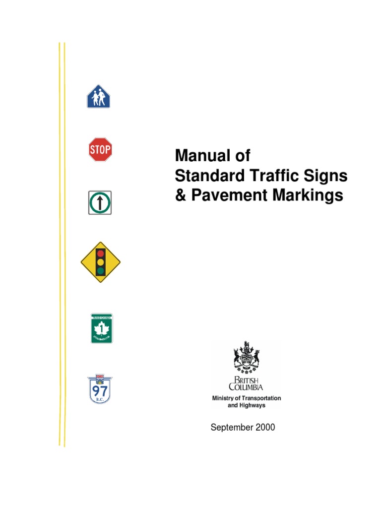 Manual of Standard Traffic Signs & Pavement Markings: September 2000 ...