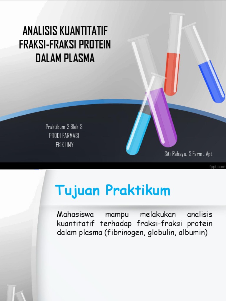 Analisis Kuantitatif Protein Plasma | PDF | Macromolecules | Nutrients