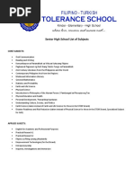 Humss List of Subjects | PDF | Social Sciences | Science