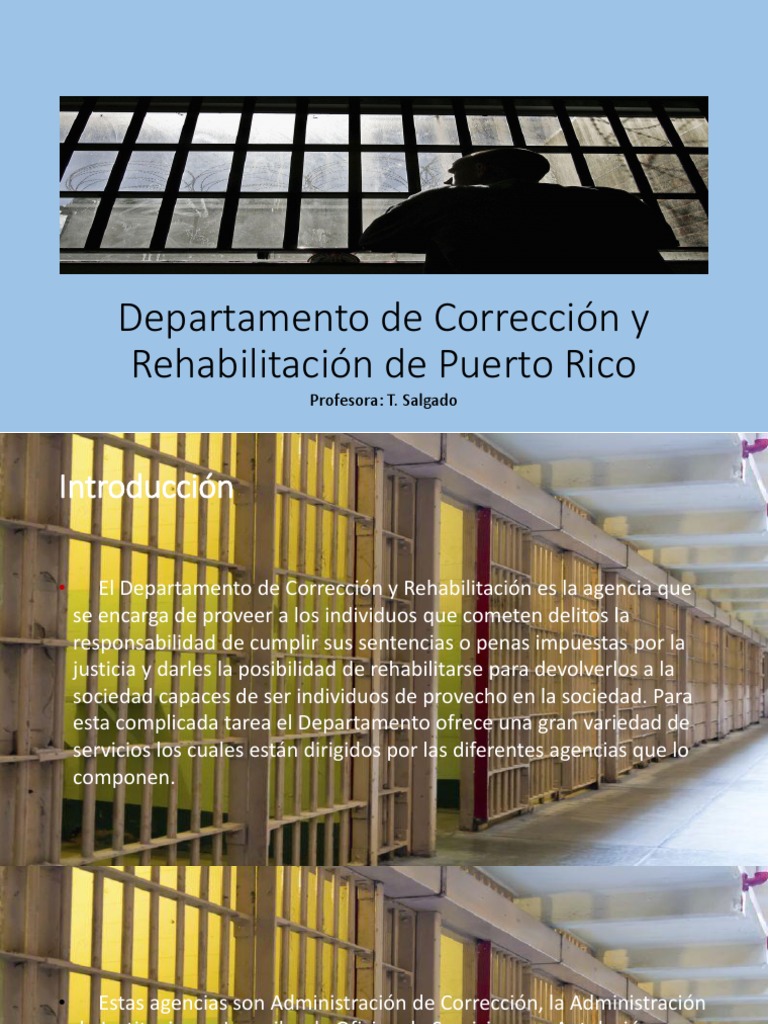 Departamento de Corrección y Rehabilitación de Puerto Rico | PDF ...