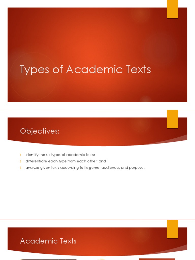 Overview of Academic Text Types | PDF | Thesis | Doctorate