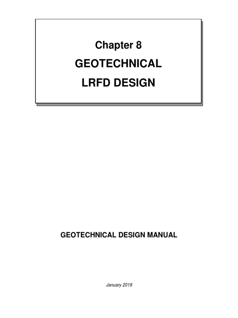 Chapter 08 Geotechnical LRFD Design | PDF | Geotechnical Engineering ...