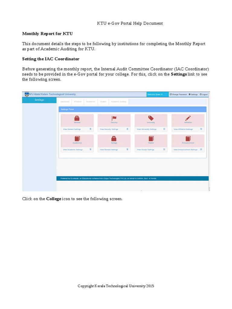 Ktu Monthly Report Manual | PDF | Software | Computing