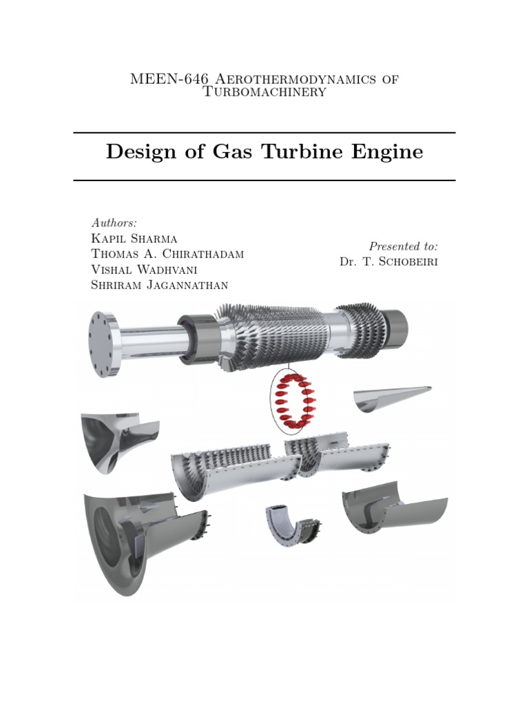 Design of A Gas Turbine | PDF | Turbine | Turbomachinery