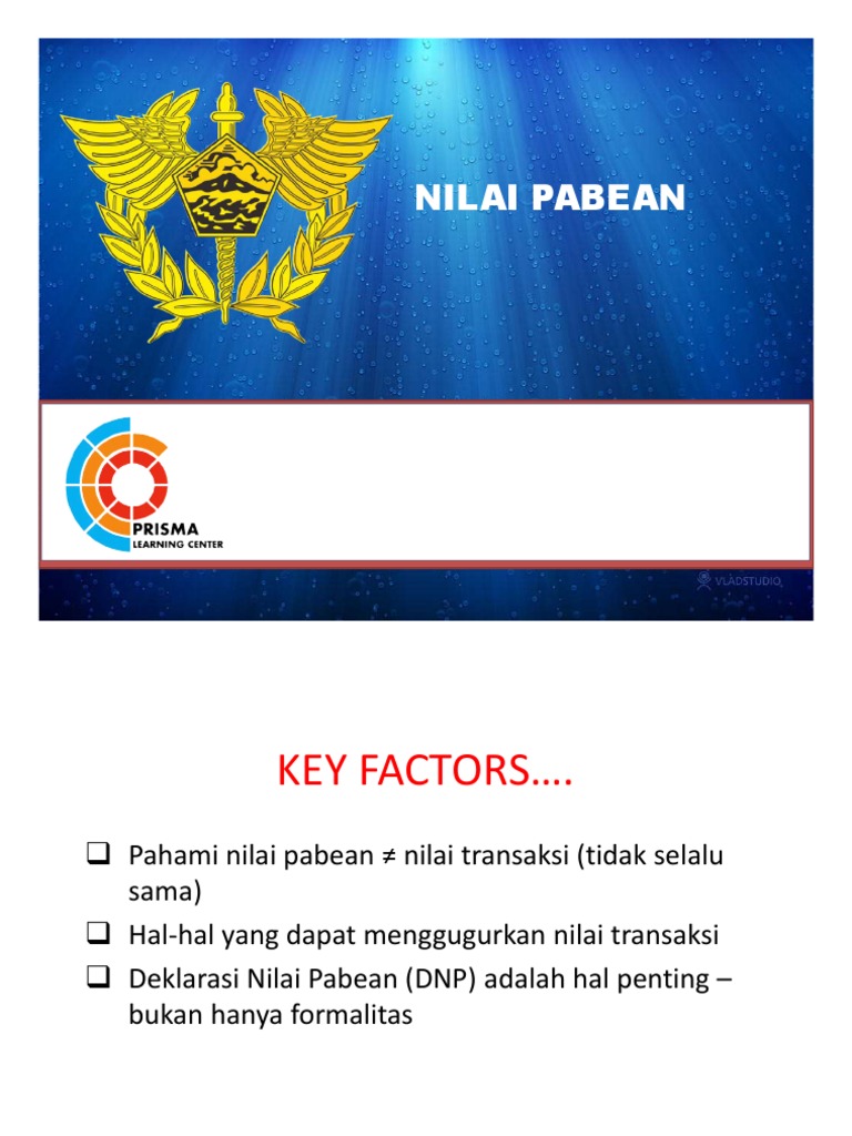 Panduan Nilai Pabean dan Bea Masuk | PDF | Pengelolaan Keuangan & Uang ...