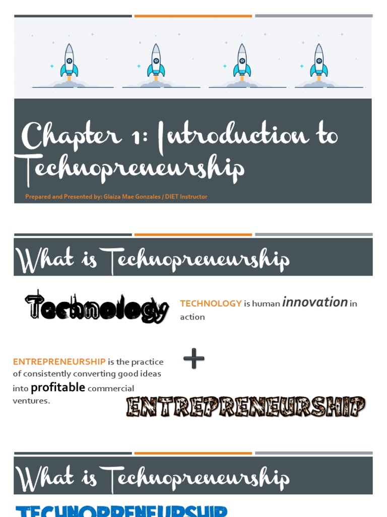 Introduction to Technopreneurship | PDF | Entrepreneurship | Mentorship