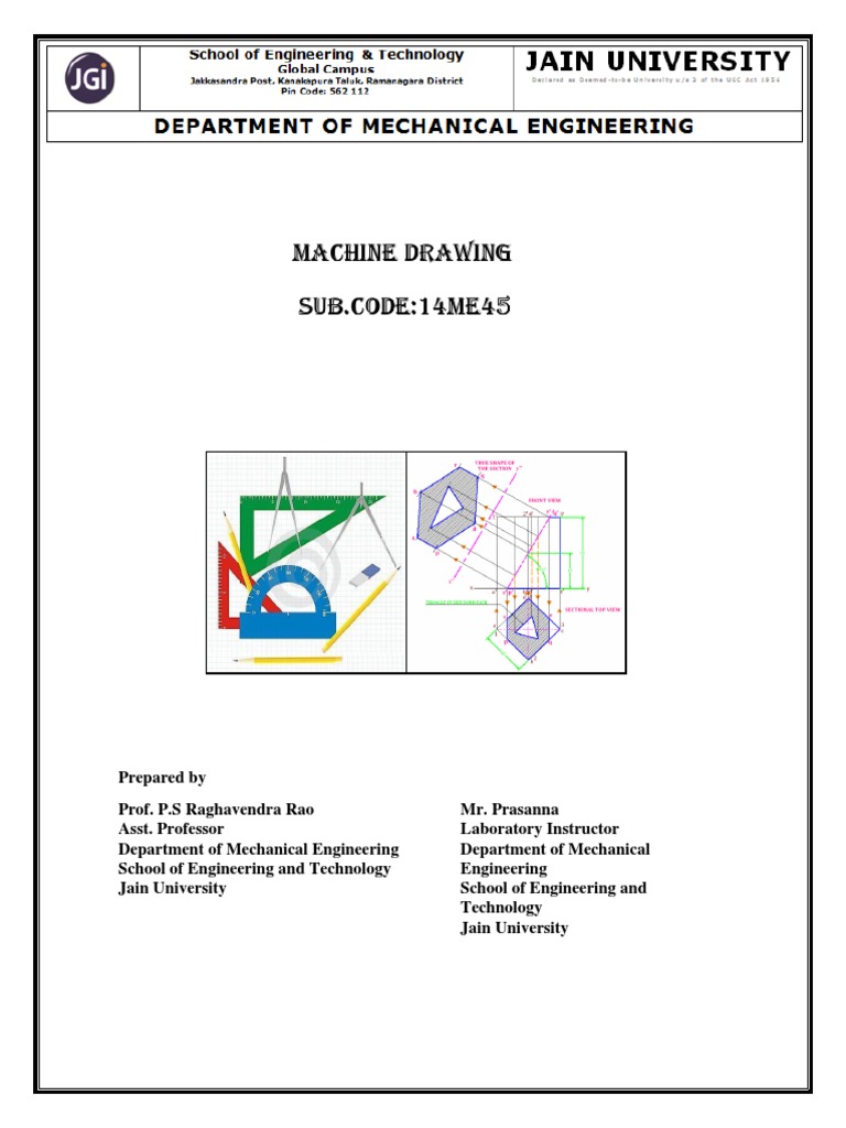 Machine Drawing Manual | PDF | Nut (Hardware) | Screw