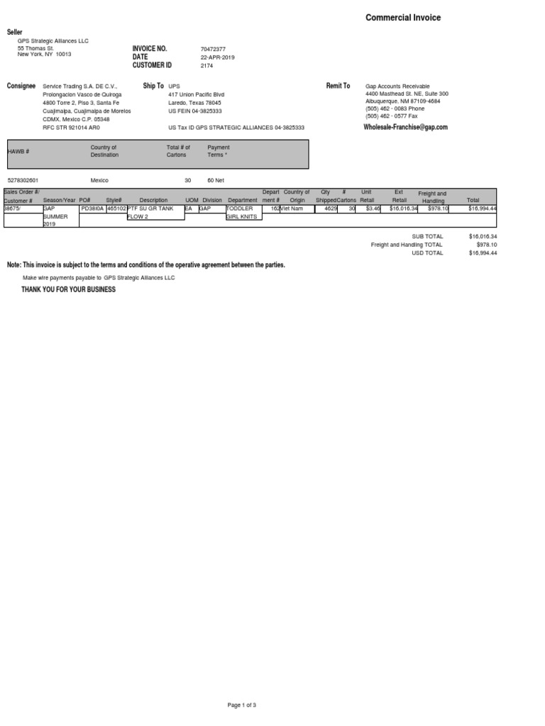 AR Invoice | PDF | Brand | Trade