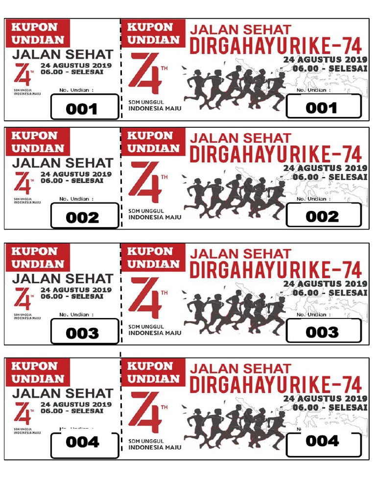 Kupon Jalan Sehat | PDF