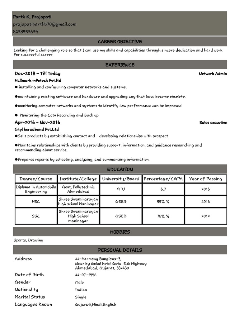 Parth K. Prajapati 8238553639 | PDF | Computing | Computing And Information Technology