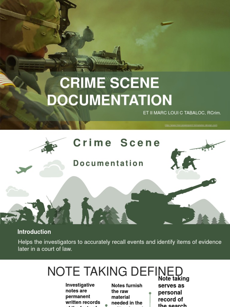 Crime Scene Documentation: Et Ii Marc Loui C Tabaloc, Rcrim | PDF ...