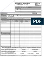 Bir Form 2307 Sample | PDF | Withholding Tax | Corporate Tax