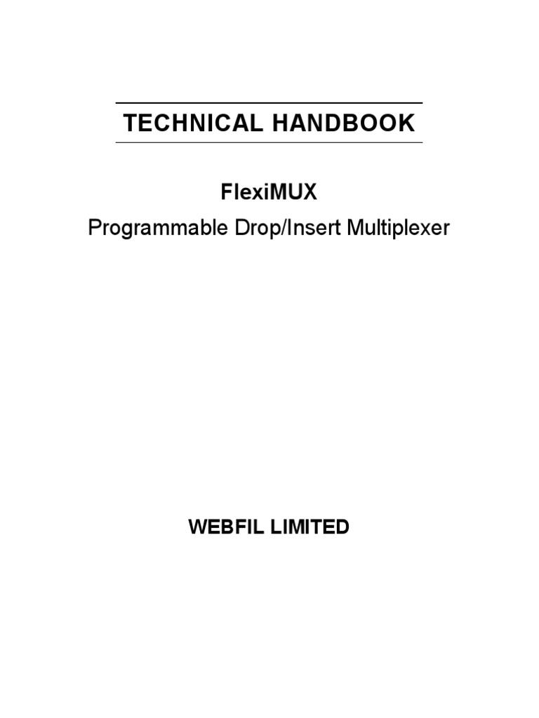 Webfil Flexi Mux | PDF | Electrical Connector | Voice Over Ip
