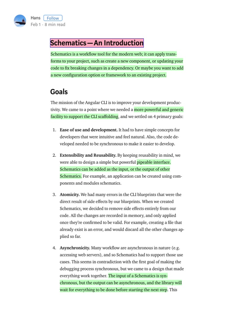 Angular Schematics L Hans | PDF | Json | Command Line Interface