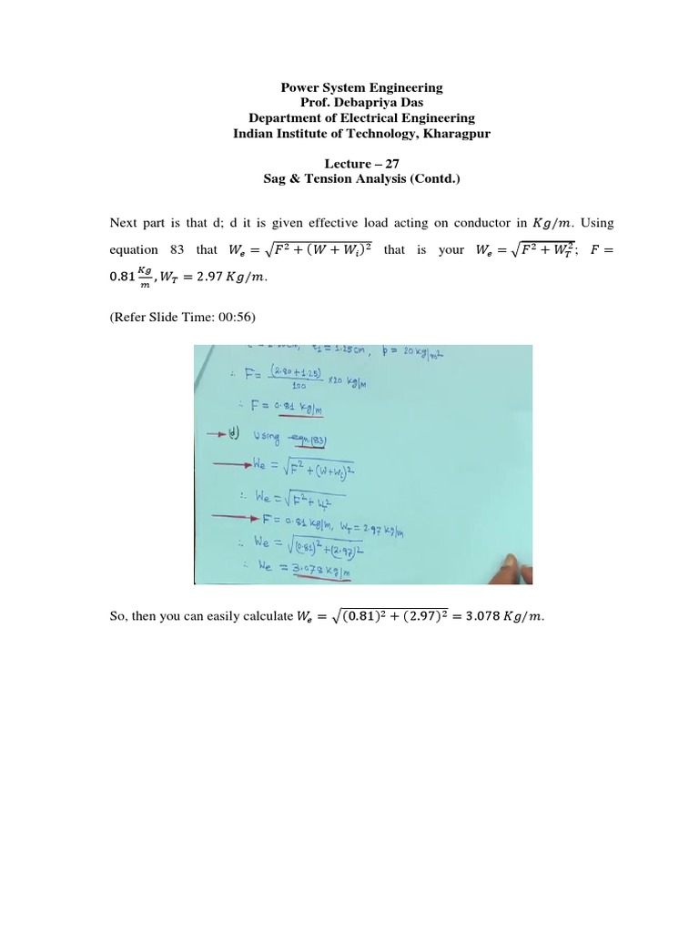 Analysis of Sag, Tension, and Clearance for an Overhead Power Transmission Line Crossing a River ...