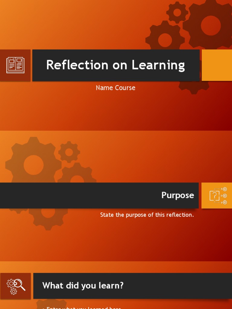Reflection On Learning | PDF | Career & Growth | Art