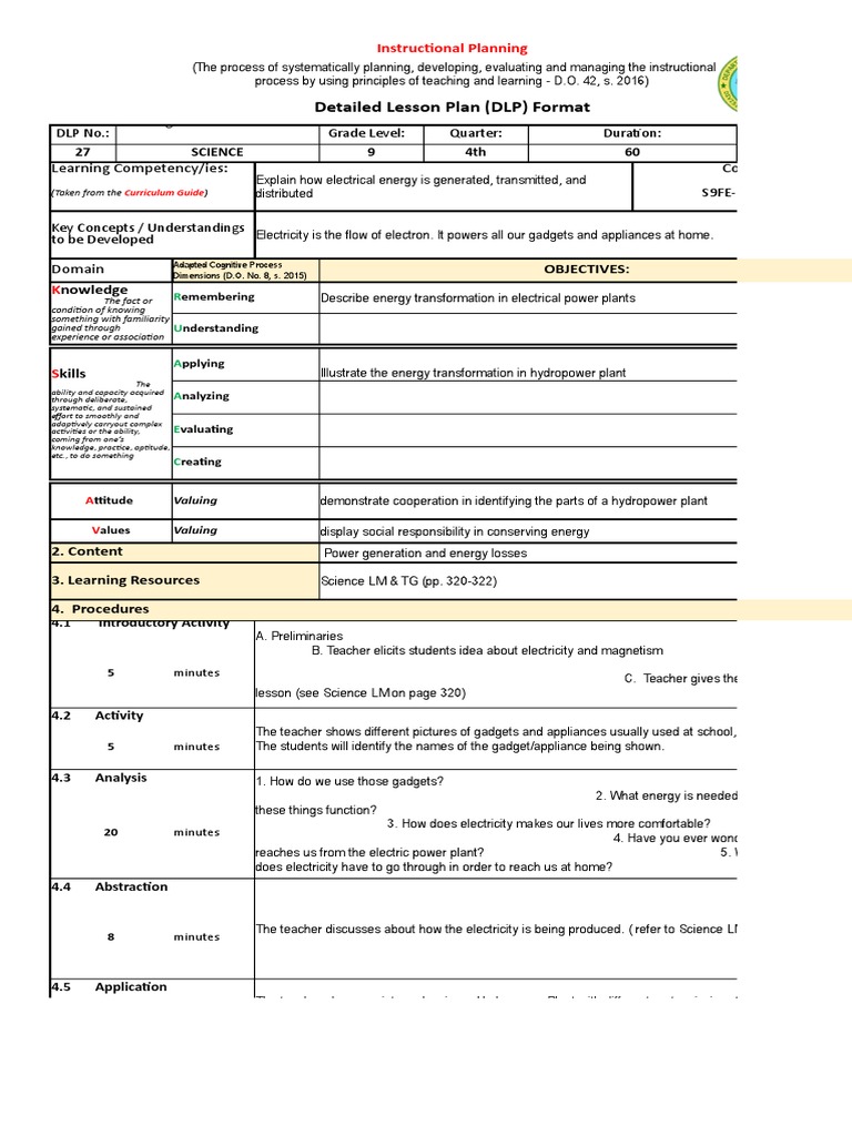 Module 4 Electricity and Magnetism | PDF | Lesson Plan | Learning