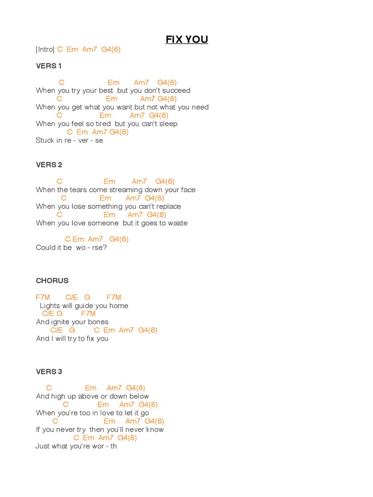 Fix You | PDF