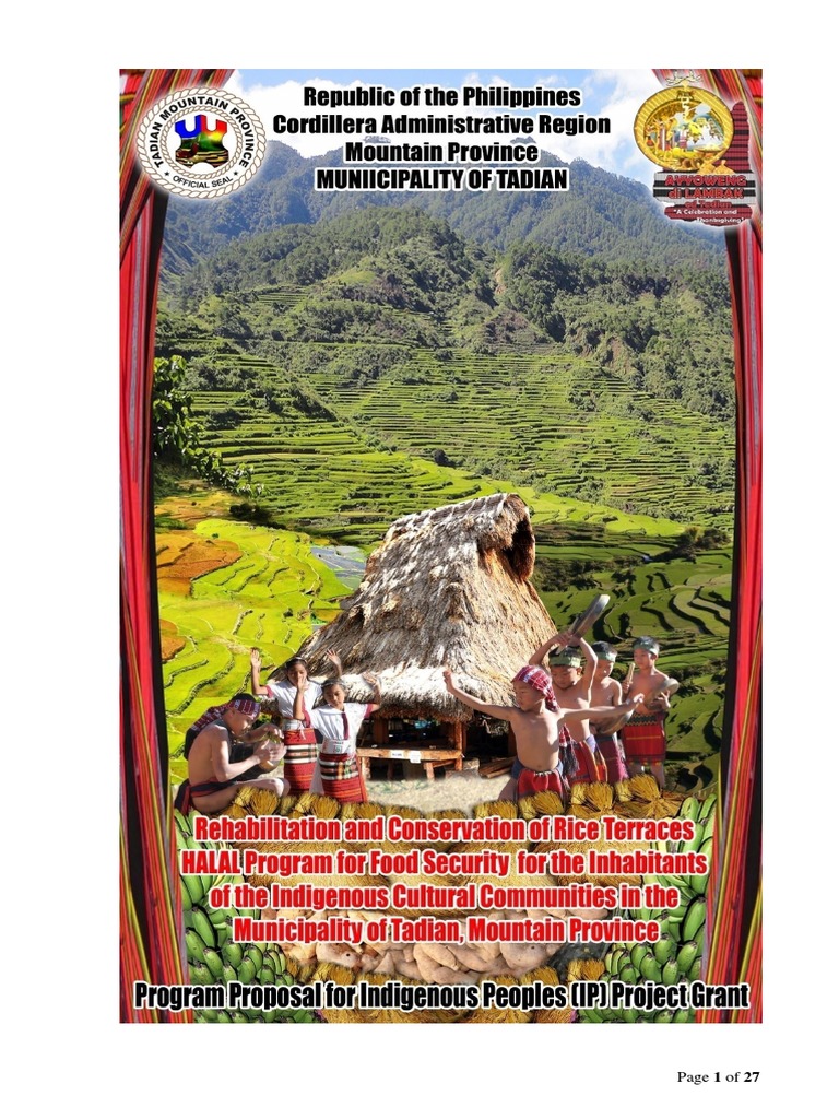 Program Proposal For Indigenous Peoples (IP) - Municipality of Tadian ...