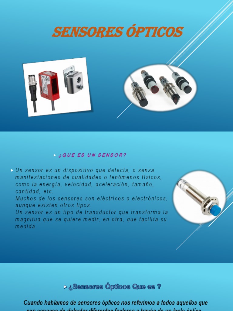 Sensores Ópticos | PDF | Óptica | Sensor