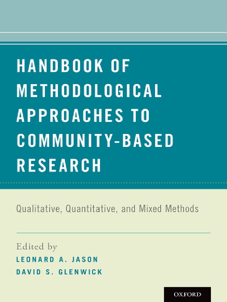 Handbook of Methodological Approaches To Community-Based Research ...