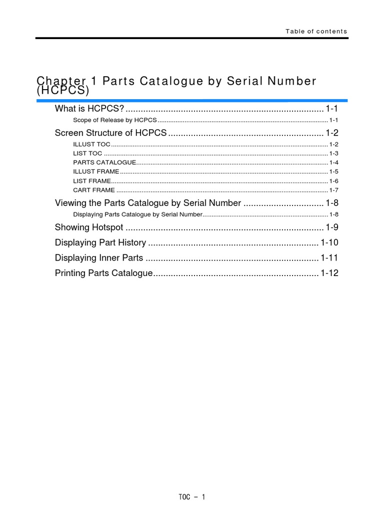 How To Read The Parts Catalogue by Serial Number | PDF | Software ...