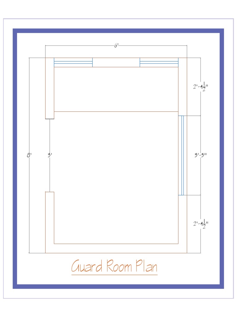 Guard Room Plan Main Entrance Phase 5 - Model PDF | PDF