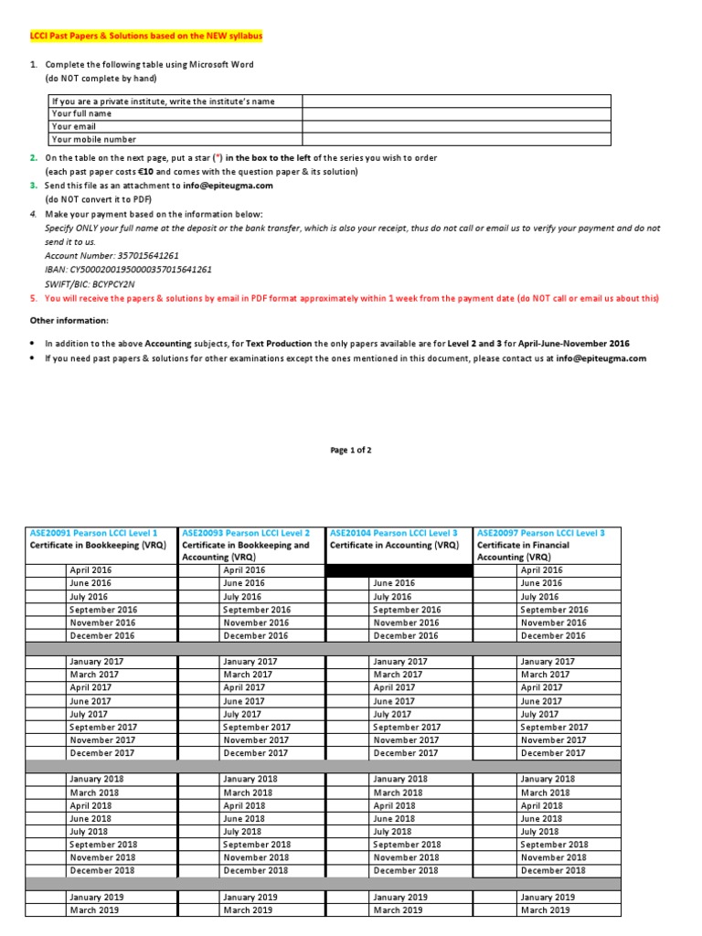 Past Papers Order | PDF | Service Industries | Computing
