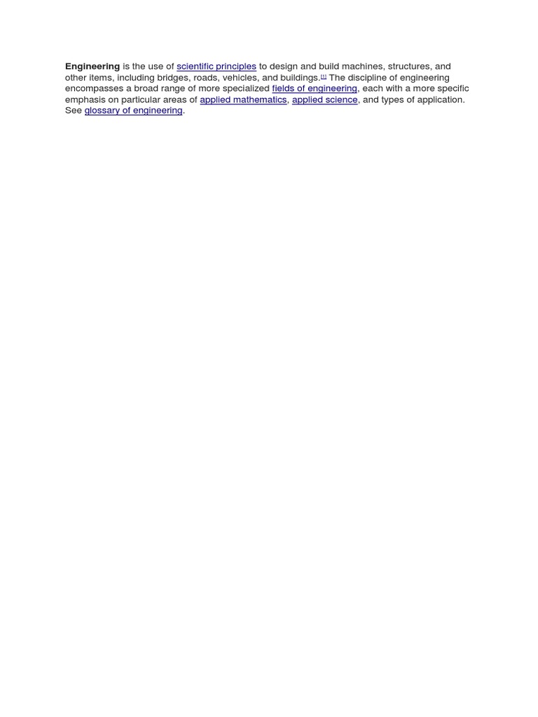 Scientific Principles Fields of Engineering Applied Mathematics Applied ...