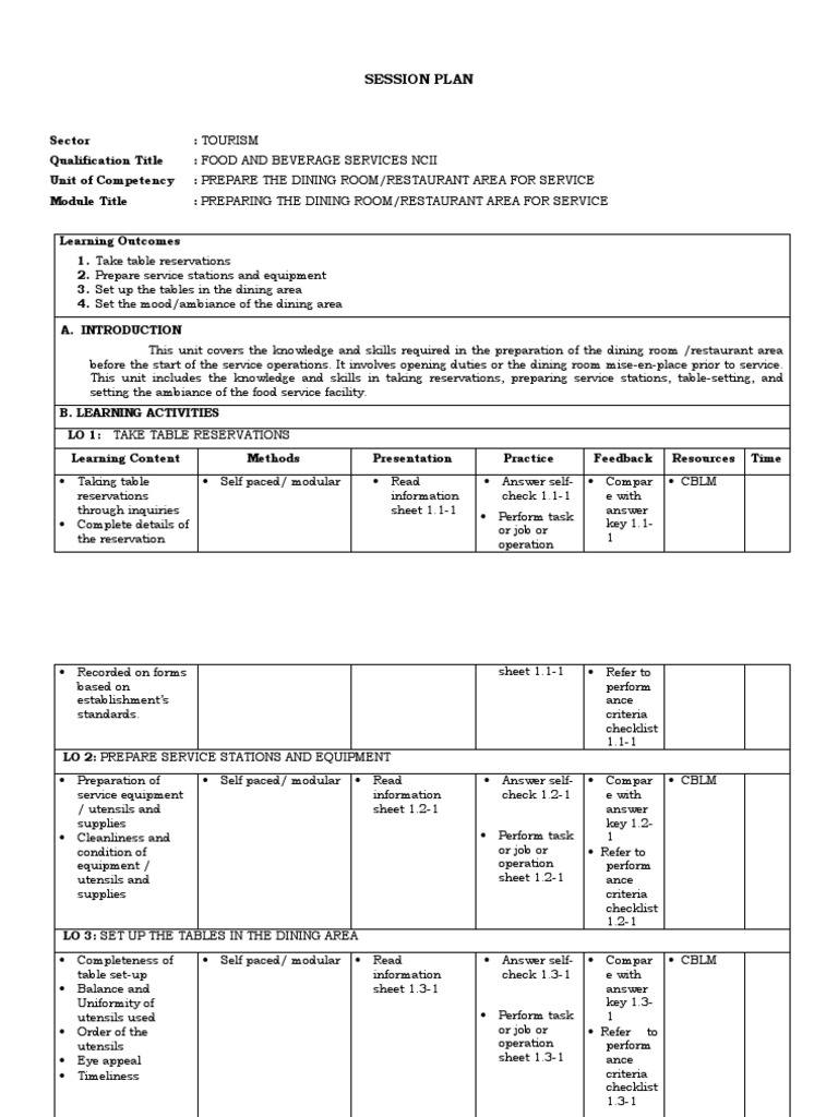 Session Plan FBS Viena - NEW | PDF | Pedagogy | Teaching