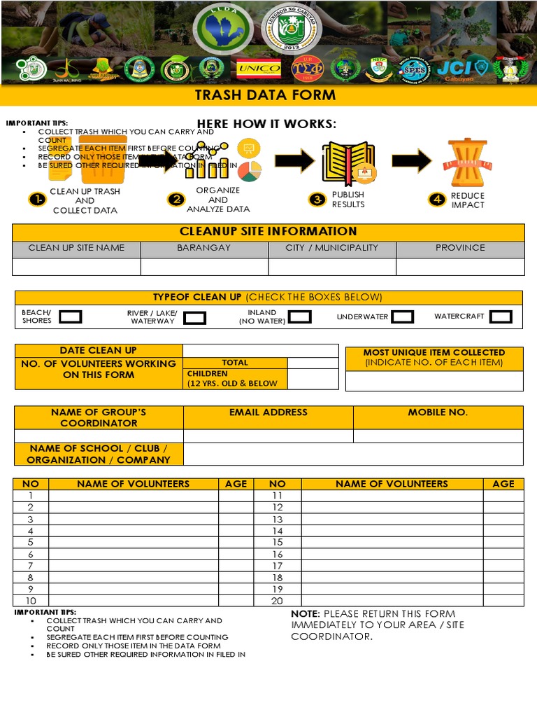 Trash Data Form: Here How It Works | PDF | Bottle | Drink