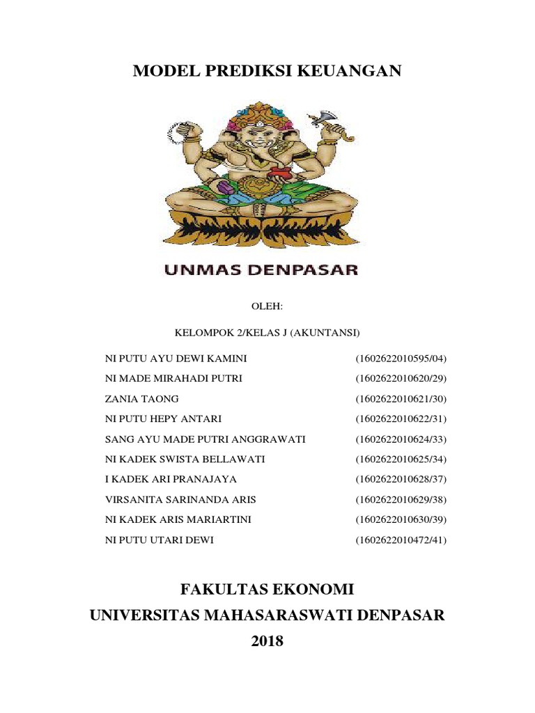 13 Model Prediksi Keuangan | PDF