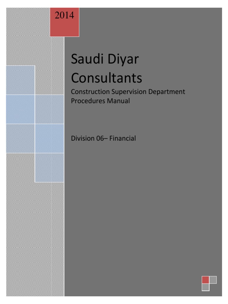 Saudi Diyar Consultants: Construction Supervision Department Procedures ...