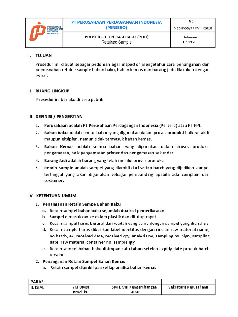 SOP Retain Sample | PDF