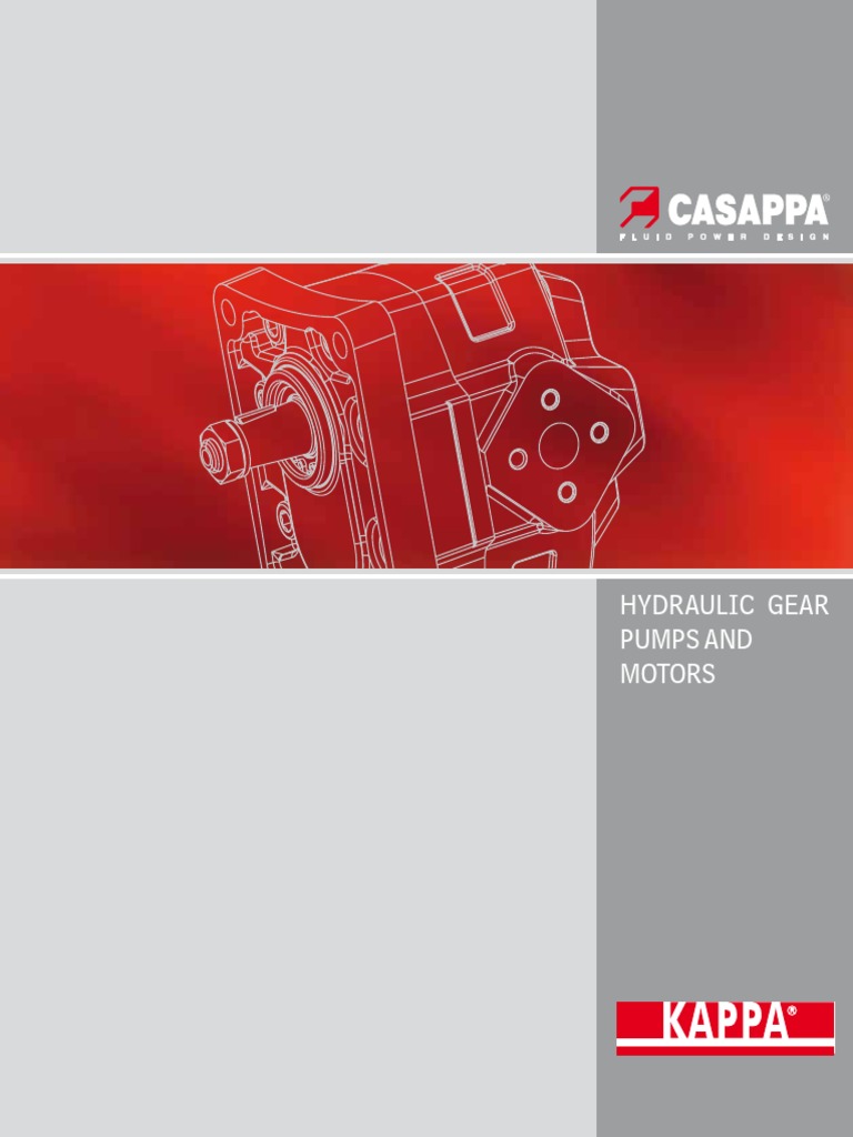 Kappa Hydraulic Gear Pumps & Motors Guide | PDF | Screw | Pump