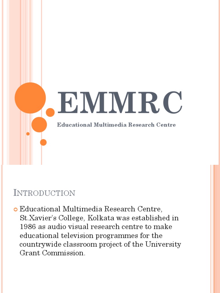 Emmrc: Educational Multimedia Research Centre | PDF