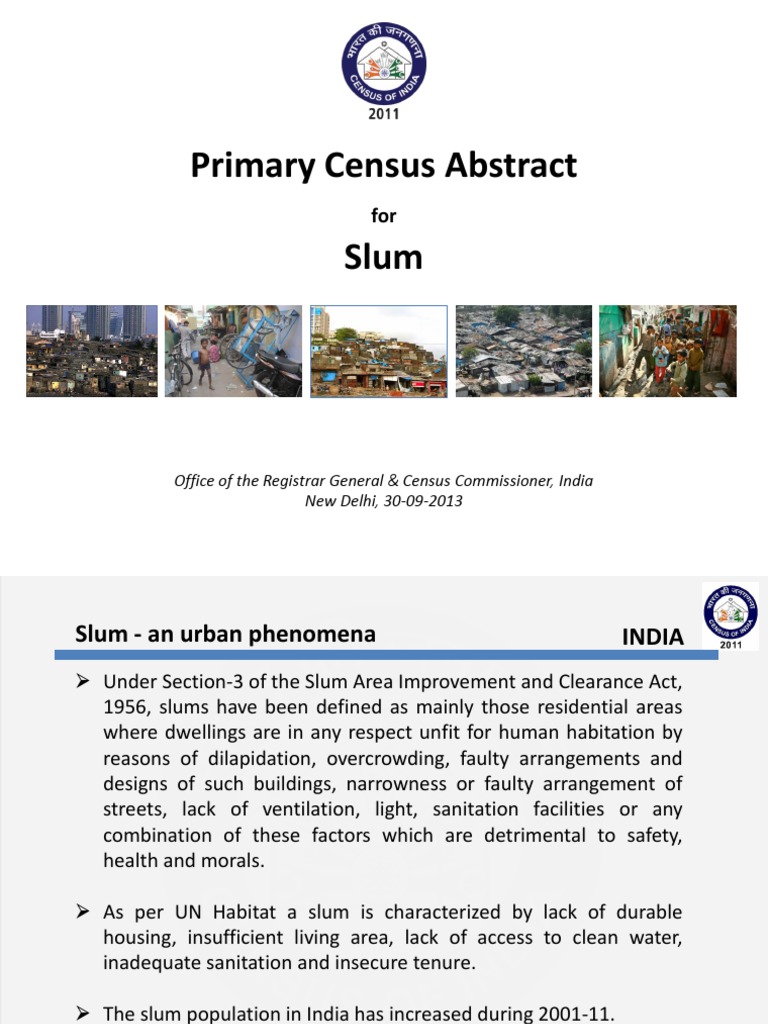 Analysis of Demographic and Socio-Economic Characteristics of Slum ...