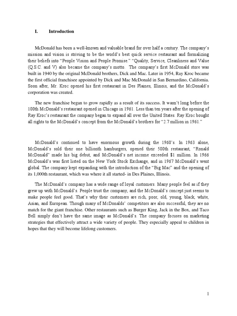 Case Study Mcdo | PDF | Mc Donald's | Employee Retention