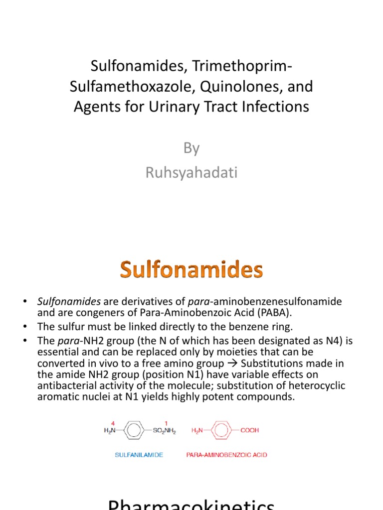 Sulfonamides, Trimethoprim-Sulfamethoxazole, Quinolones, and Agents For ...