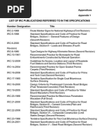 Codes List For Bridges | PDF | Road | Road Surface