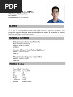 Resume Format in Philippines | PDF | File Format | Résumé