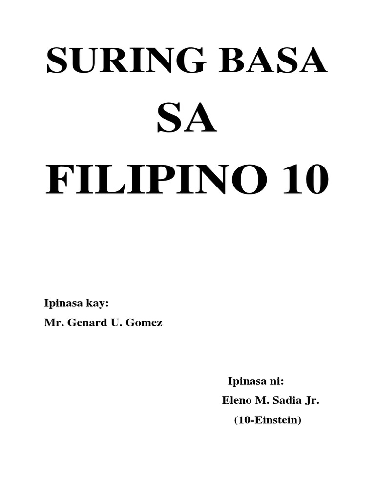 Suring Basa | PDF
