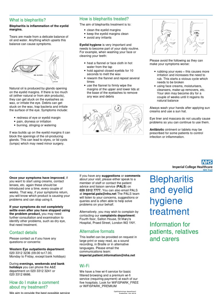 What Is Blepharitis? How Is Blepharitis Treated? | PDF | Clinical ...