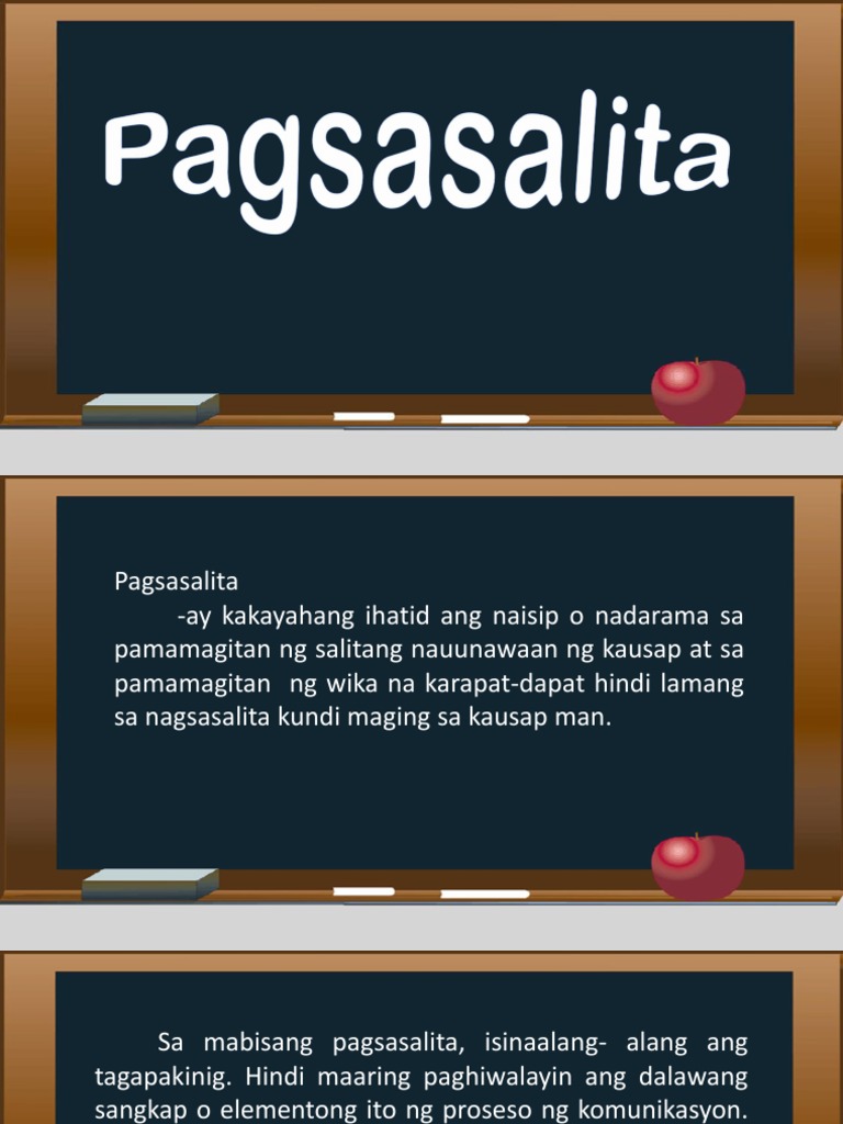 Pagsasalita Spec 227 | PDF