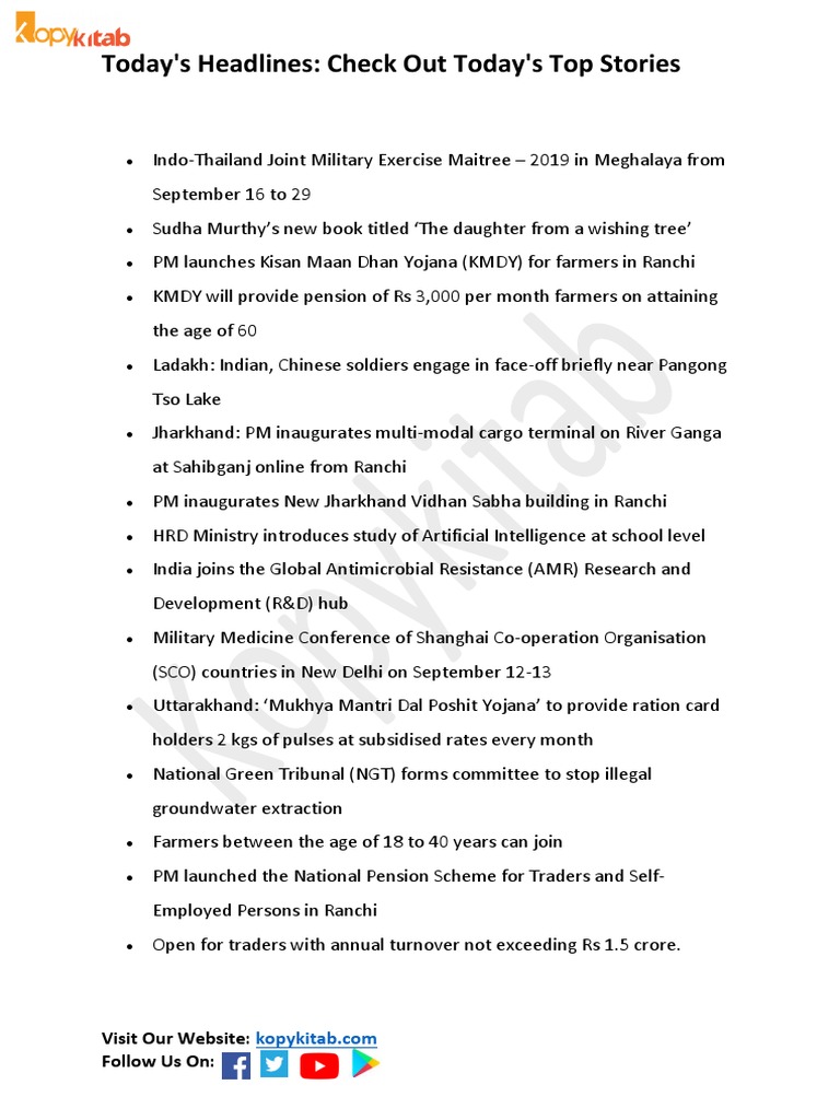 Today's Headlines: Check Out Today's Top Stories: Visit Our Website ...